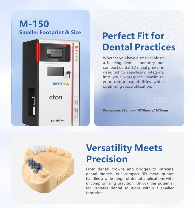 Riton New Arrival Cocr Titanium Melting Metal Inner Crown Dental 3D Printer